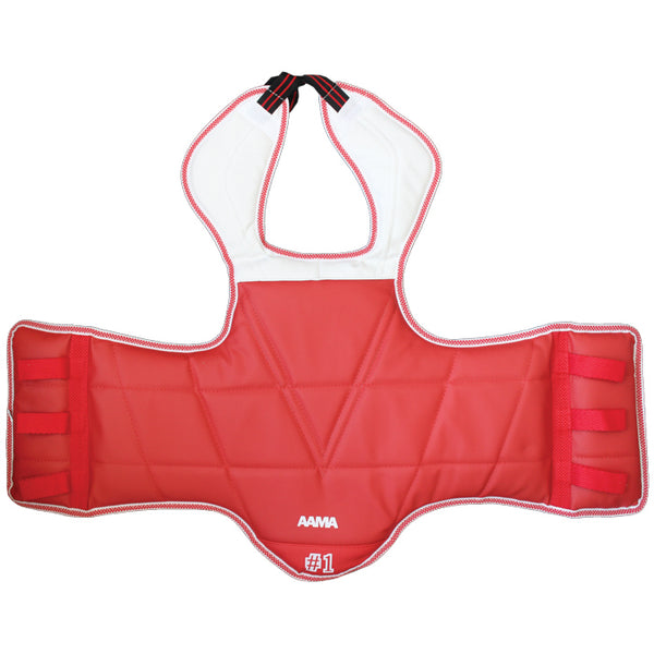 AAMA Solid Reversible Chest Guard – All American Martial Arts Supply
